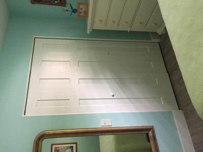 RELIABILT 30-in x 80-in 3-panel Smooth Hollow core Primed Molded ...