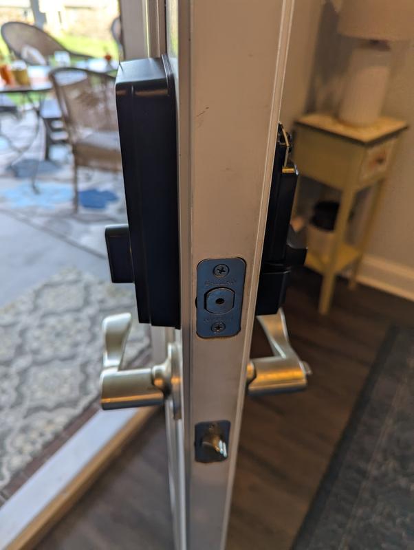 Honeywell Matte Black Electronic Deadbolt Fingerprint Touchscreen ...