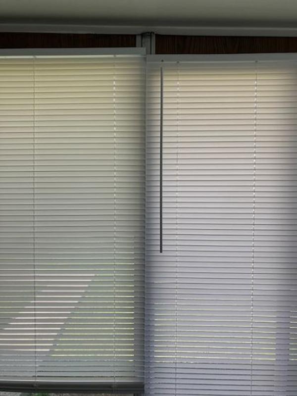 Project Source 1-in Slat Width 70-in x 48-in Cordless White Vinyl Light ...