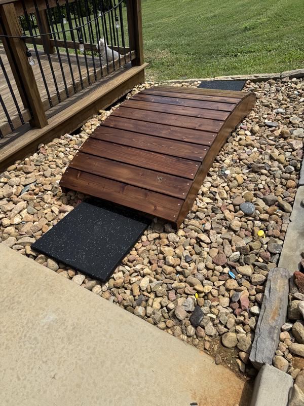 All Things Cedar 6-ft Natural Cedar Garden Bridge FB72 at Lowes.com