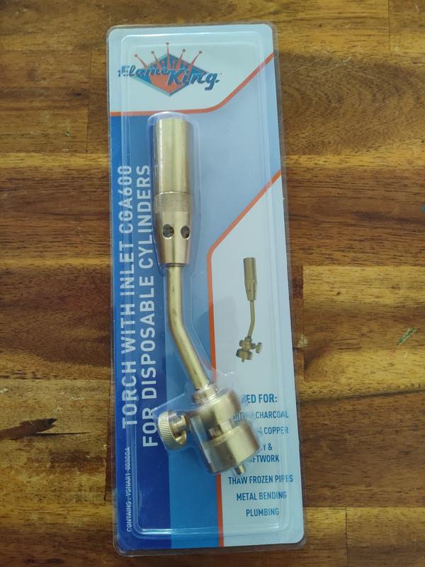 Flame King Heavy Duty Torch for Charcoal/Campfire, Plumbing, Soldering ...