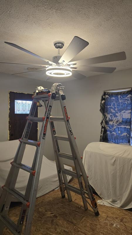 Oaks Decor Belcarra 72-in French Gold with Polished Blades Color ...