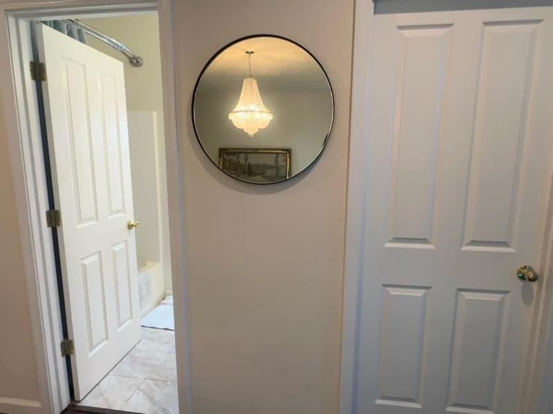 PAIHOME 30-in W x 30-in H Round Gold Framed Wall Mirror in the Mirrors ...