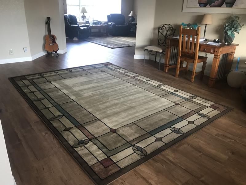 Mohawk Home Leaf Point Multi 5 x 8 (ft) Polypropylene Brown Rectangular ...