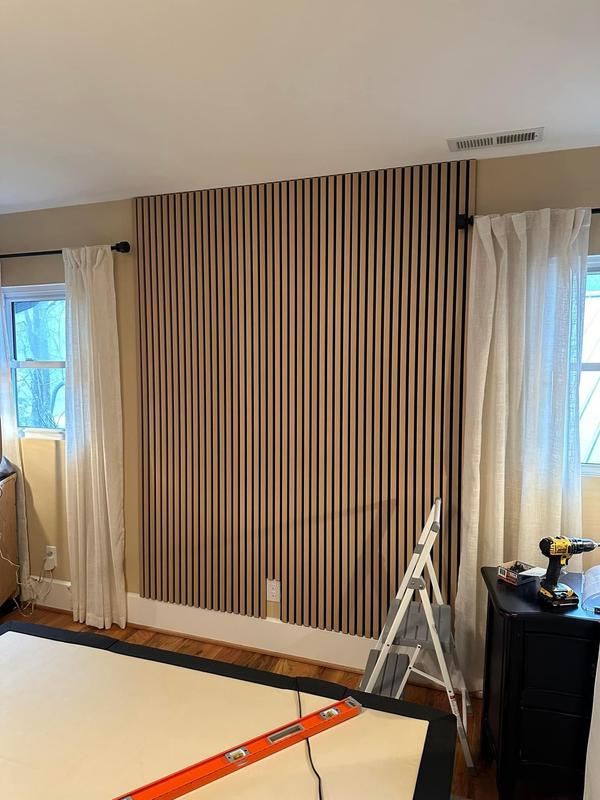 HIGHLANDERHOME 1-in x 94-in x 24-in Smooth MDF Wood Wall Panel in the ...