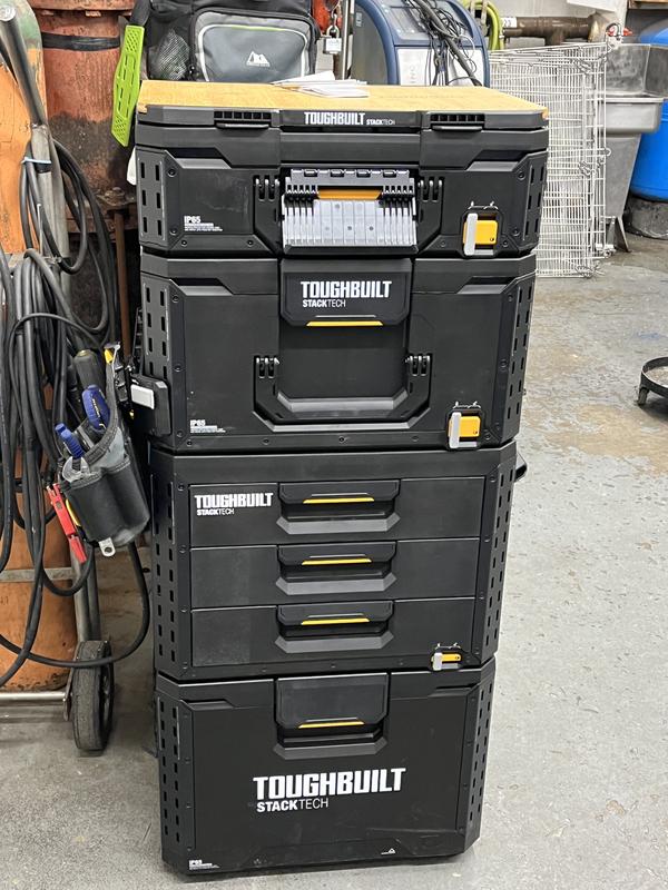 TOUGHBUILT STACKTECH 21-in W x 8.8-in H x 16-in D 1-Drawer Plastic ...