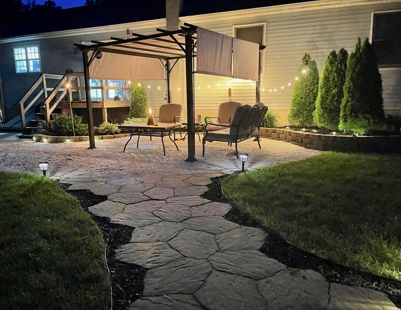 21-in L x 16-in W x 2-in H Irregular Jaxon Concrete Patio Stone 205452 ...