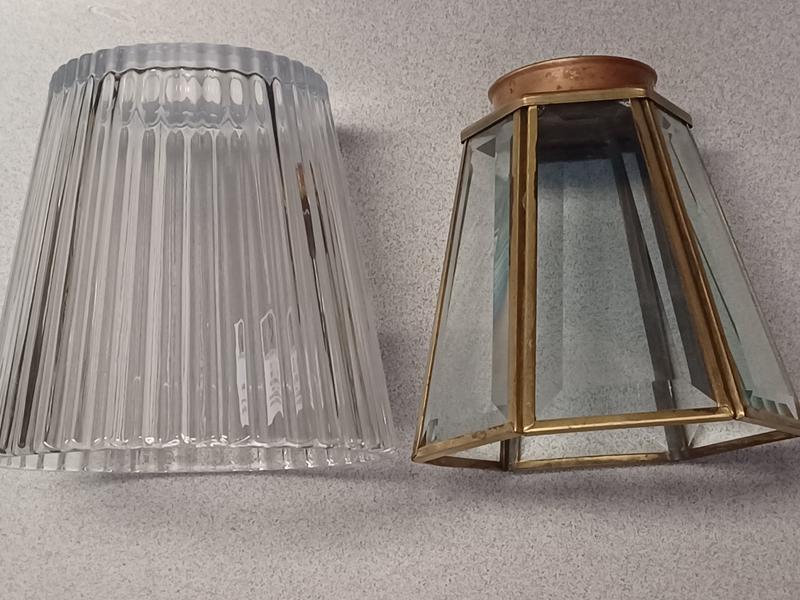 Style Selections 4.7-in x 5-in Cylinder Clear Ribbed Glass Vanity Light ...