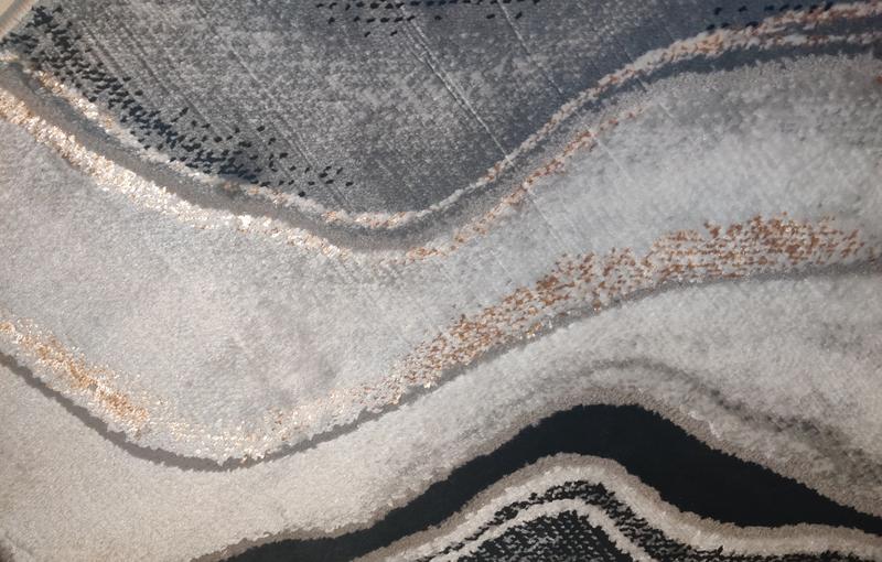 Origin 21 Blue Endless Space 5 X 8 (ft) Blue Indoor Geode Area Rug ...