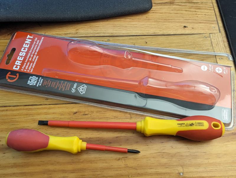 Crescent 2-Piece Bi-material Handle Slotted/Phillips Screwdriver Set in ...