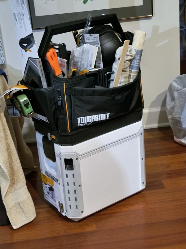 TOUGHBUILT STACKTECH Black Polyester 18-in Tool Tote TB-B1-S-80C at ...