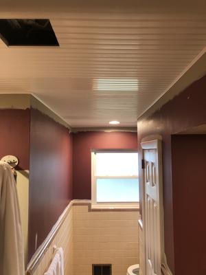 Pvc Beadboard Bathroom Ceiling | Shelly Lighting