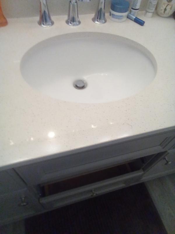 MarCraft Vista 61-in x 22-in Polished Alterra Quartz Undermount Single ...