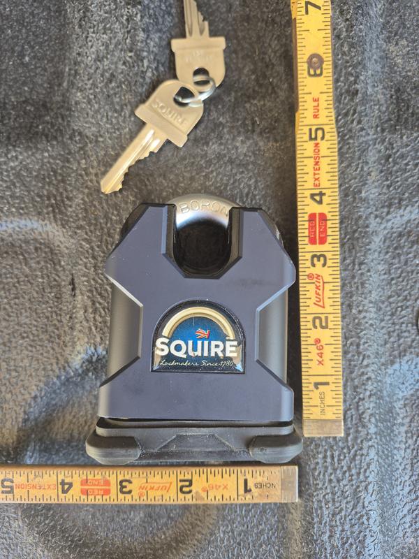 Squire Locks Stronghold Keyed Padlock, 2-9/16-in Wide x 3/4-in Shackle ...