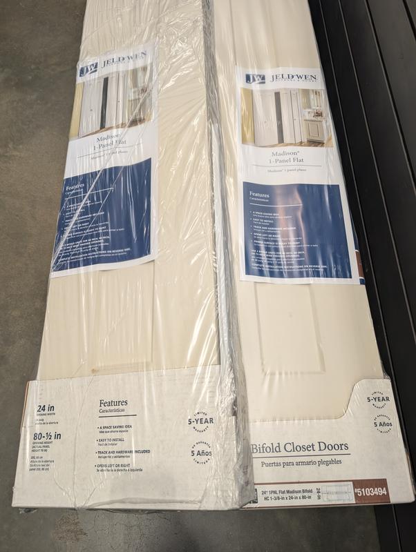 JELD-WEN 24-in x 80-in Primed 1-panel Smooth Hollow core Primed Molded ...