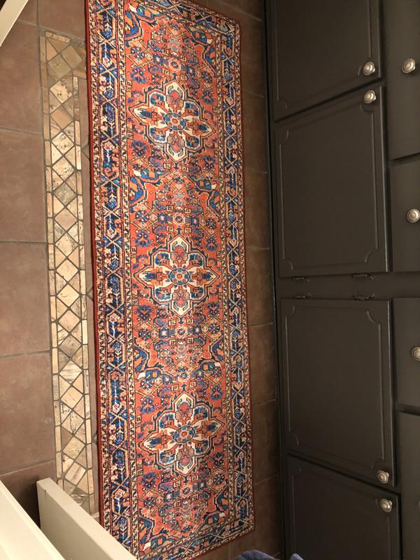 GelPro NeverMove Monaco 2 x 6 Subtle Grey Indoor Trellis Moroccan ...