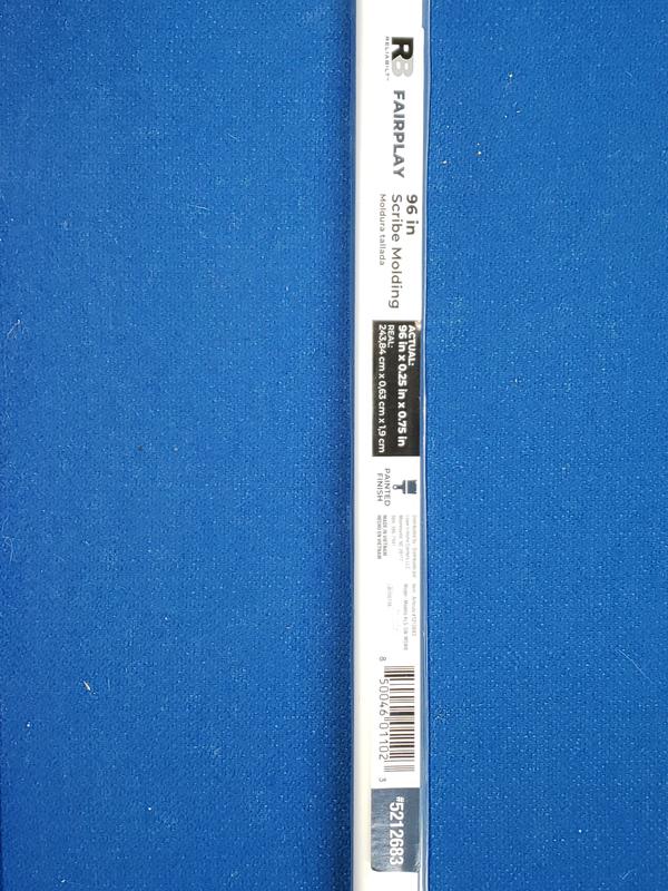 RELIABILT Fairplay 96-in W x 0.75-in H x 0.24-in D White Painted ...