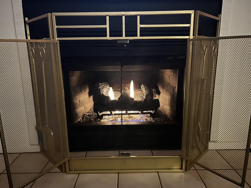 Master Forge 24-in 55000-BTU Natural Gas Dual Vented Gas Fireplace Logs ...