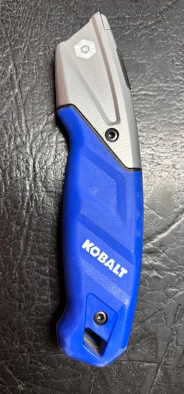 Kobalt Heavy Duty Fixed 3/4-in 3-Blade Box Cutter Utility Knife with On ...