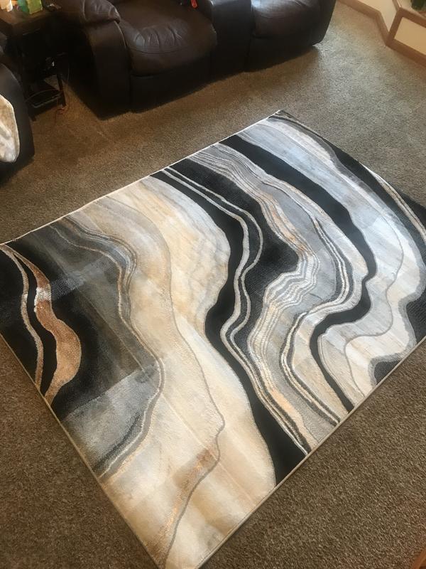 Origin 21 Endless Space 10 X 13 (ft) Onyx Indoor Geode Area Rug 671231 ...