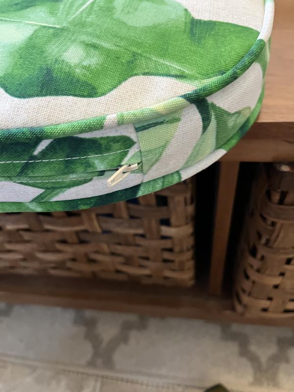 Style Selections Lola 18-in x 21-in Green Patio Chair Cushion 21310S ...