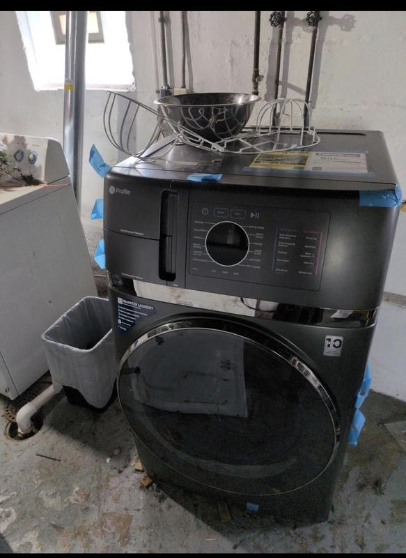 GE Profile UltraFast Combo Compact 4.8-cu ft Ventless All-In-One Washer ...