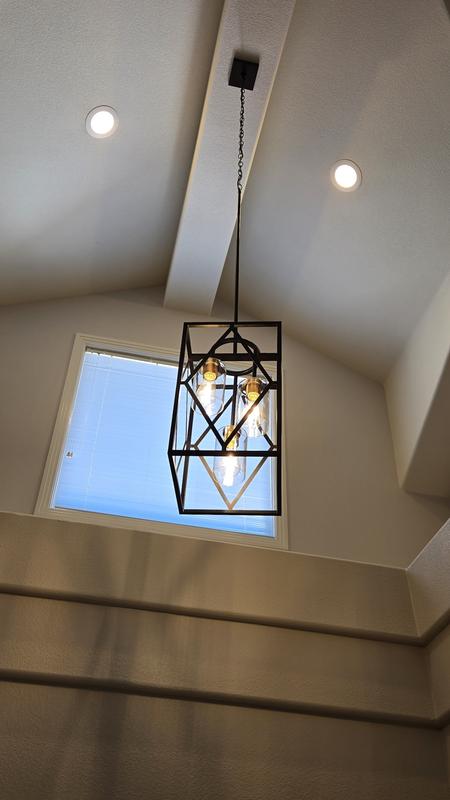 Kichler Solander 3-Light Olde Bronze Traditional Clear Glass Geometric ...