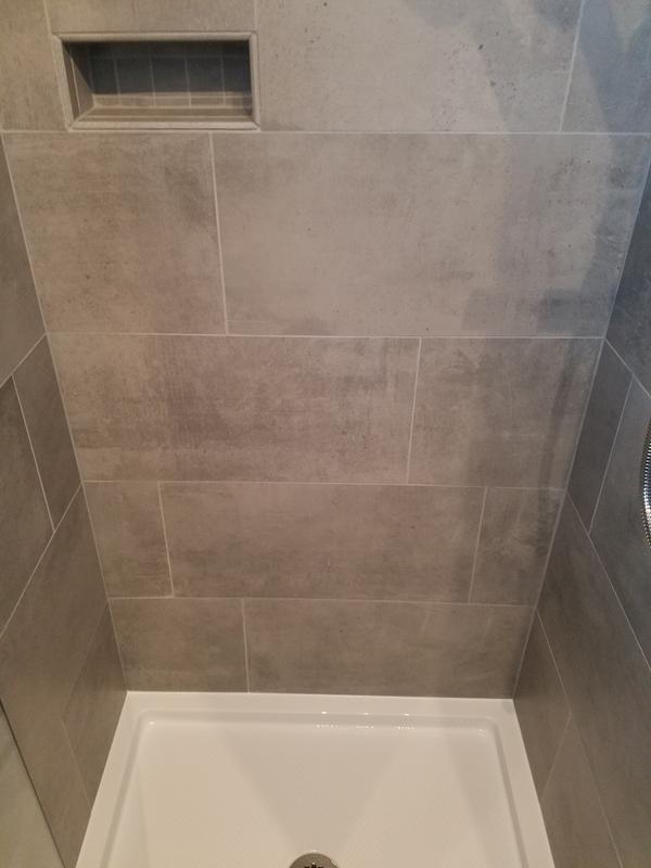 allen + roth Cityscape Gray 12-in x 24-in Glazed Porcelain Cement Look ...