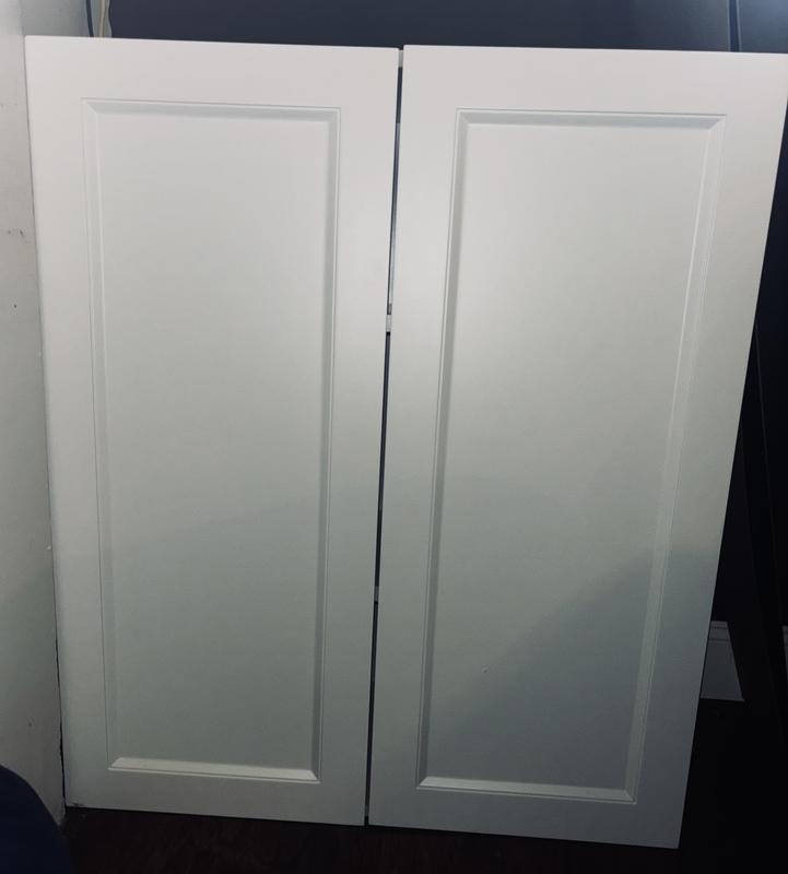 Hugo&Borg Rosemont 33-in W x 40-in H x 14-in D Bright White Wall Fully ...