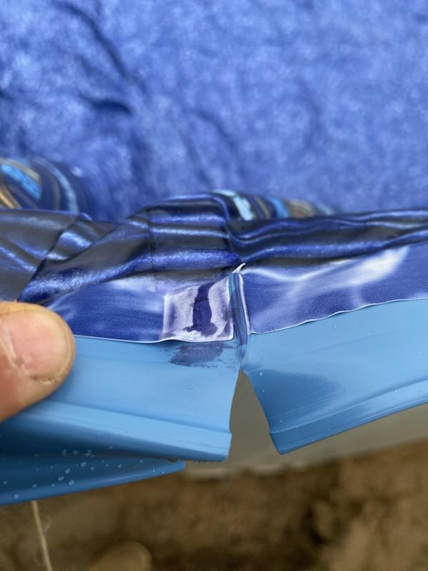 Ocean Blue Crystal Wave 15 x 54 round 15-mil Blue Vinyl Pool Liner ...
