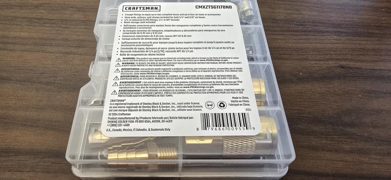 CRAFTSMAN 19-pc Connect Repair Kit in the Air Compressor Fittings ...