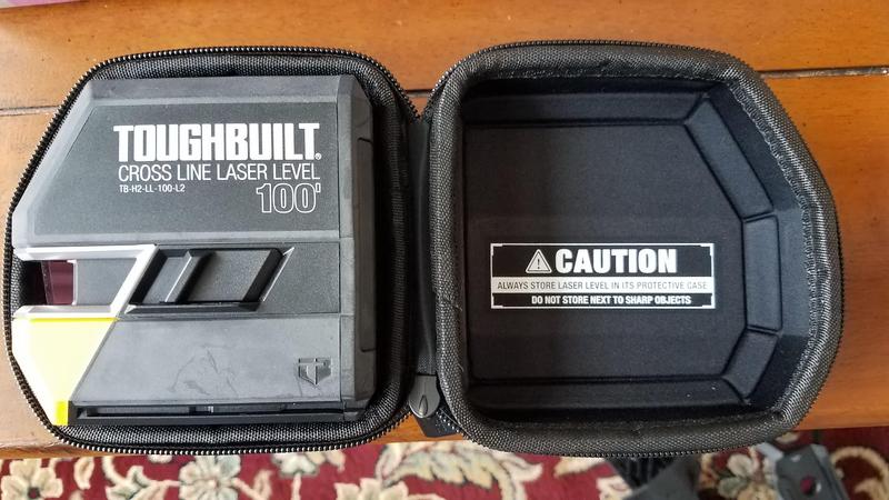 TOUGHBUILT 100-ft Green Self-Leveling Cross-line Laser Level Kit TB-H2 ...