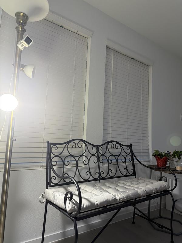 LEVOLOR Trim + Go 2-in Slat Width 64-in x 64-in Cordless Greige Faux ...