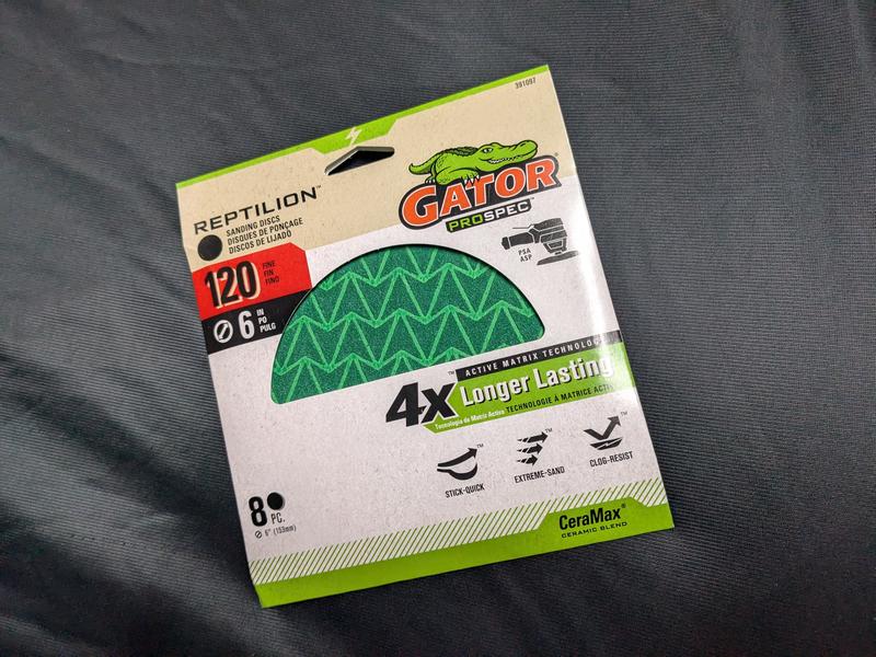 Gator Reptilion PSA 6-Piece Ceramic Alumina 40-Grit Disc Sandpaper ...