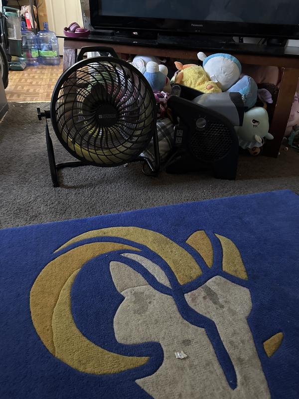 Utilitech 16-in 120 -Volt High Velocity Indoor Black Floor Fan in the ...