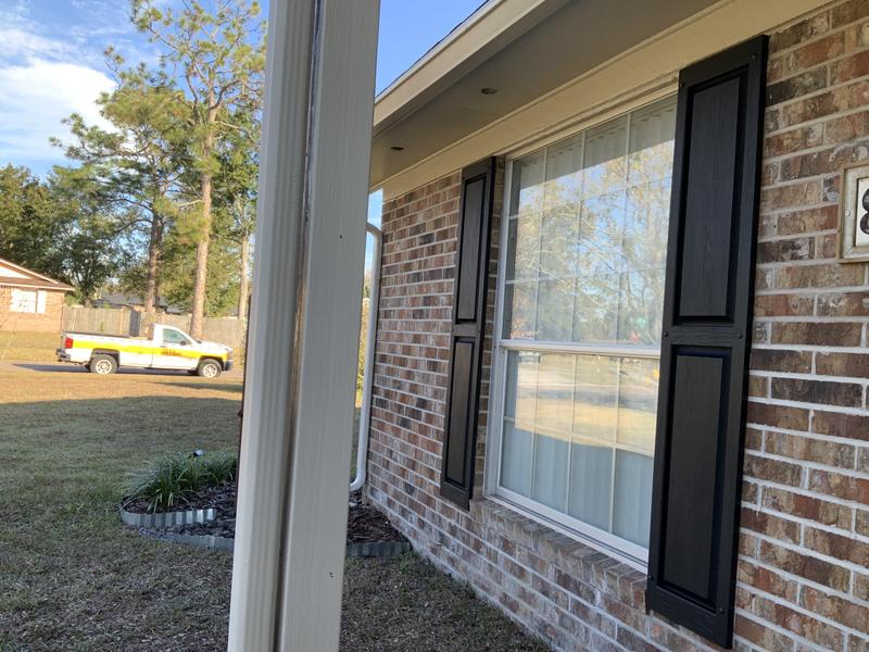 Alpha 14.5-in W x 74.5-in H Red Raised panel Exterior Shutters ( 2 ...