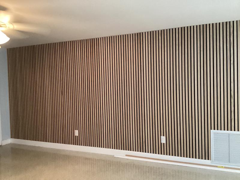 Origin 21 96-in x 12-in Light Oak Veneer Acoustical Sound Absorbing ...