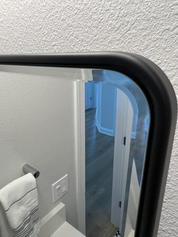 Keonjinn Pivot Bathroom Vanity Mirror 24-in W x 36-in H Rectangle Matte ...