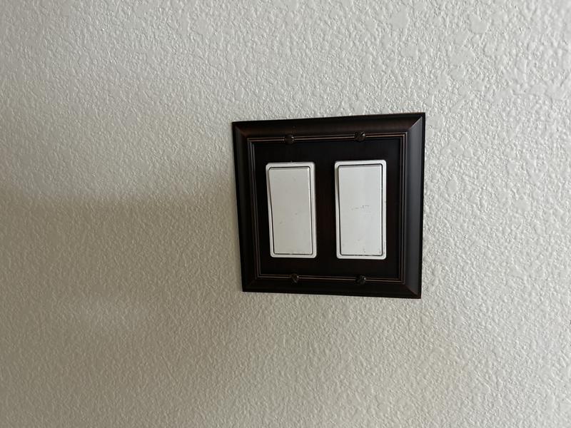 Shop allen + roth (4-Pack) Cosgrove 1 -Gang Antique brass Zinc Indoor ...