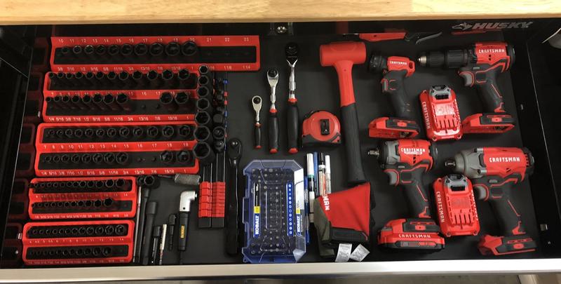 CRAFTSMAN Plastic Socket Storage 1/4-in Drive Plastic Socket Holder ...