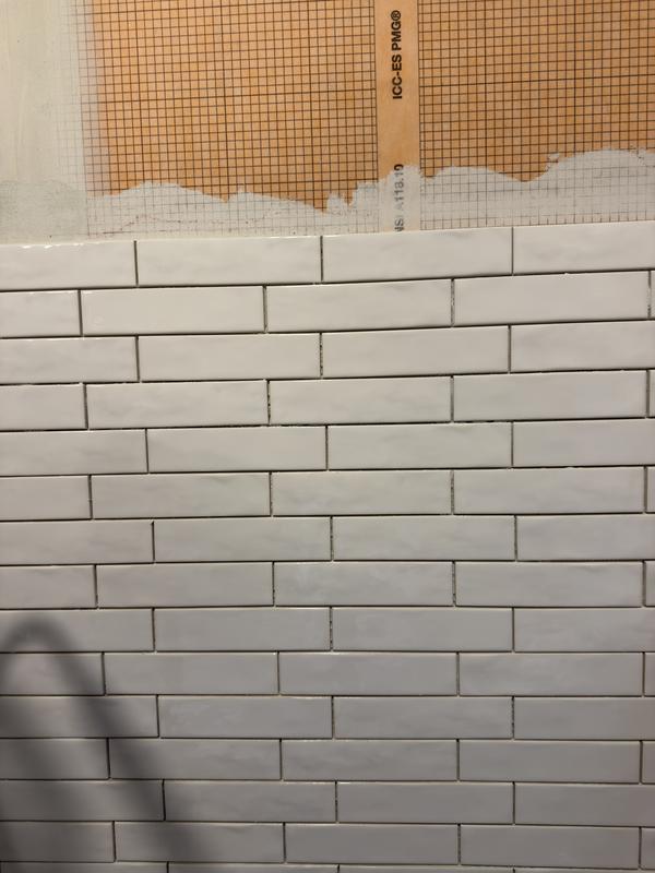 Daltile Core Crafted True White 12-in x 12-in Glossy Ceramic Brick look ...