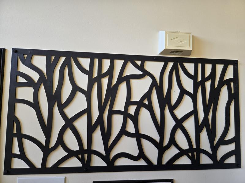 Style Selections 4-ft x 2-ft Willow Black Polypropylene Decorative ...