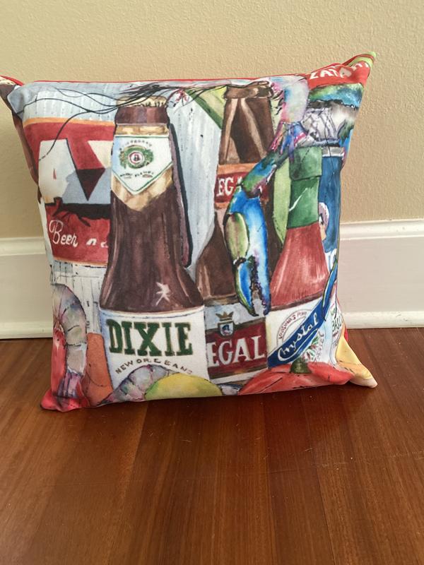 Caroline's Treasures Graphic Print Multicolor Square Throw Pillow at ...