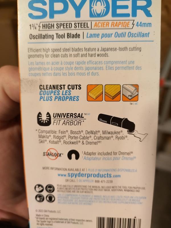 Spyder High speed steel Oscillating Tool Blade in the Oscillating Tool ...