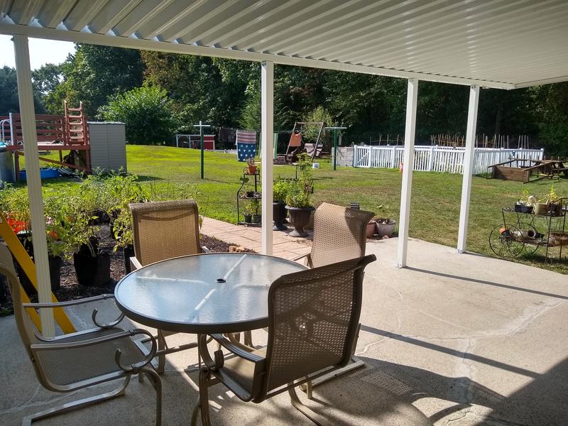 Four Seasons OLS TWV 16-Feet x 8-Feet Dark Bronze Frame/Ivory Roof ...