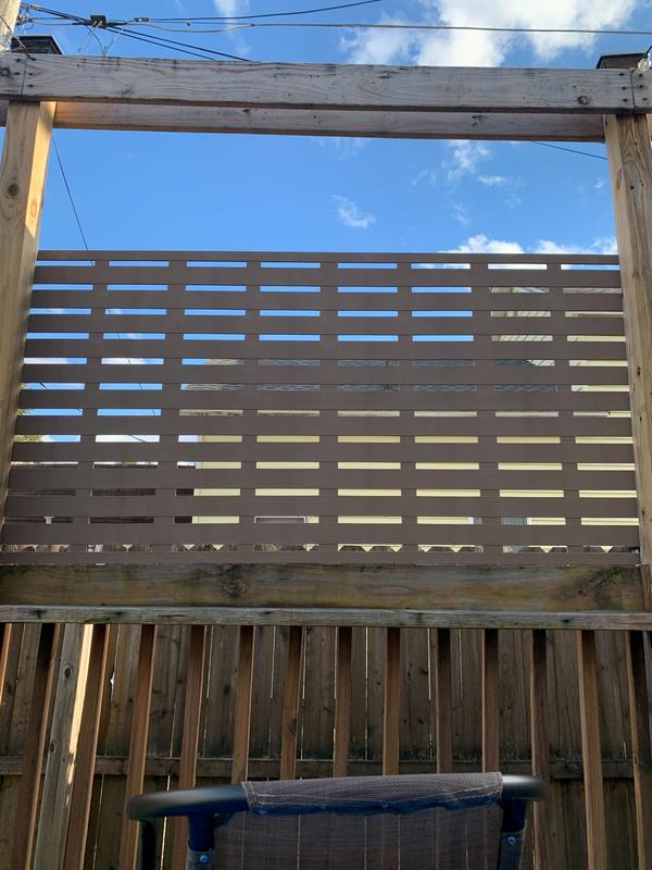 Shop Freedom 3x6 Boardwalk Decorative Screen Panel Horizontal Frame Kit ...