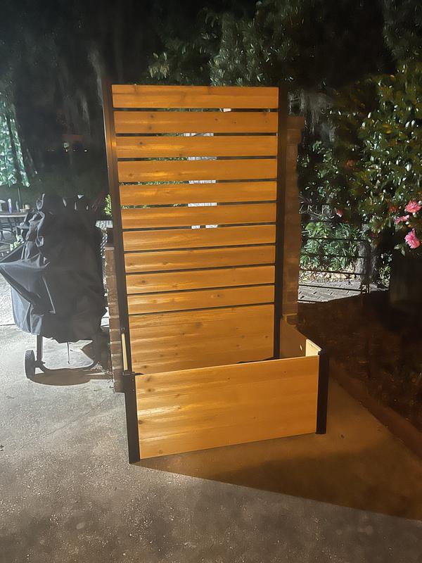 Enclo Privacy Screens Concord 41-in W x 73-in H Wood Planter Box Cedar ...