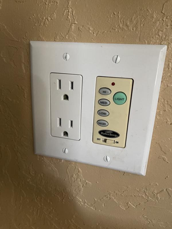 Progress Lighting AirPro Fan Control 4.25-in 3-Speed White Plastic ...