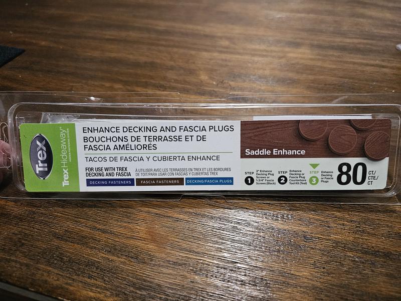 Trex Hideaway Plugs Clam Shell Hidden Deck Fastener 180 Square feet ...