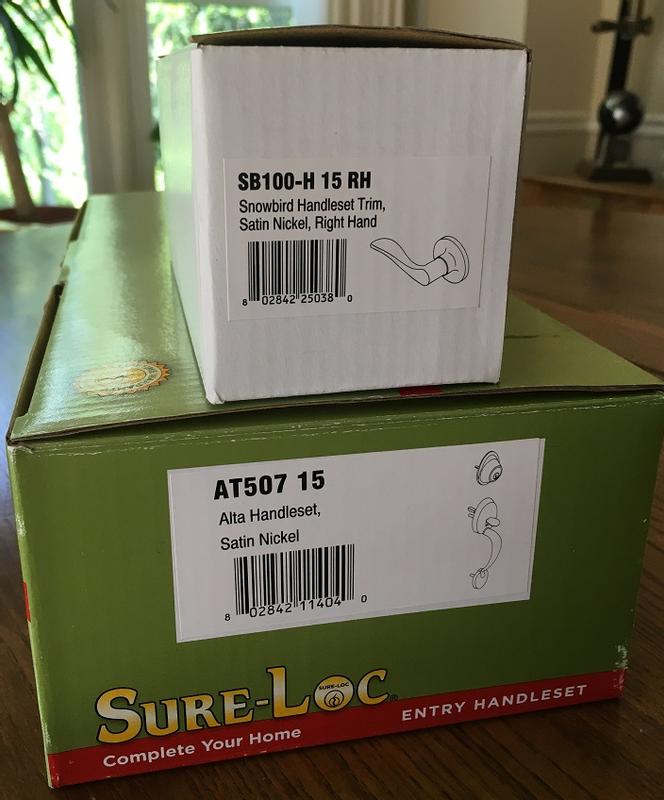 Sure-Loc Hardware Sure-Loc Door Hardware Alta Satin Nickel Single ...